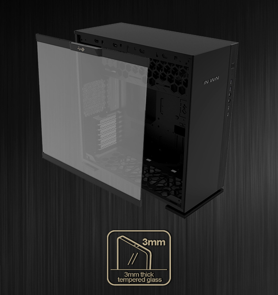 In-Win 305 Black - Full Side Tempered Glass Mid-Tower Case | Giá tốt 12 ...
