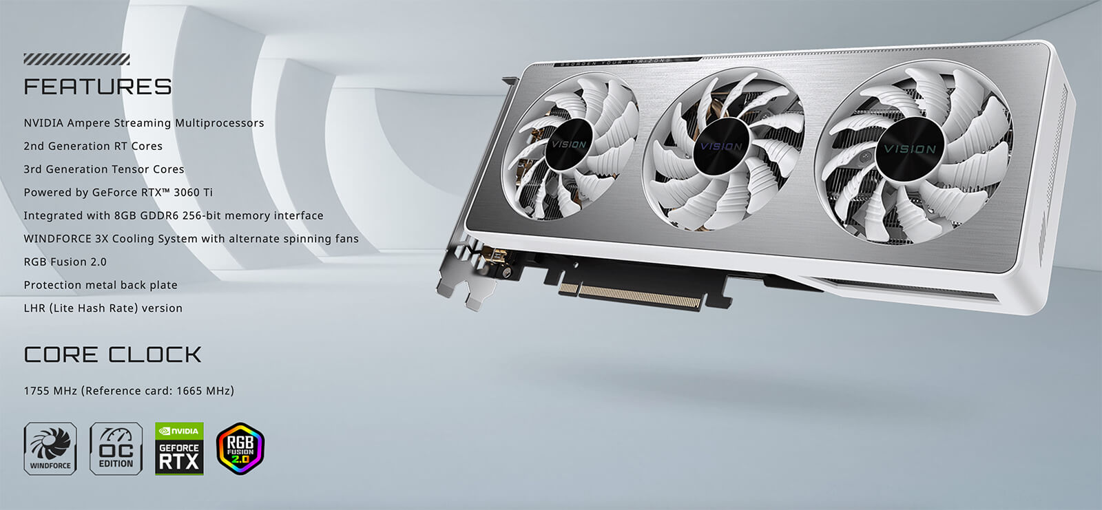 Gigabyte GeForce RTX™ 3060Ti VISION OC 8G - 8GB GDDR6 V2 | Giá tốt 08/ ...