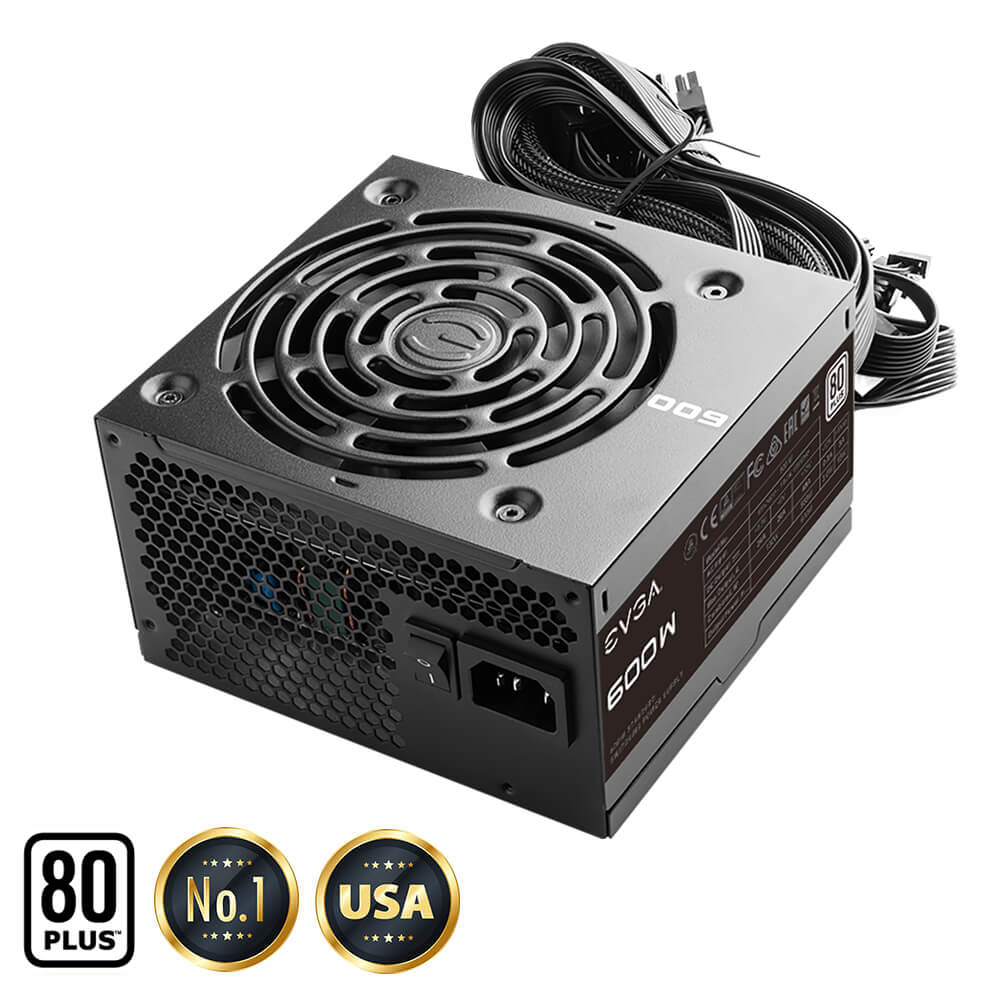 EVGA 600 W1 - 80+ WHITE 600W - Hard Line (TRAY) | Giá tốt 10/2025 | Trả ...