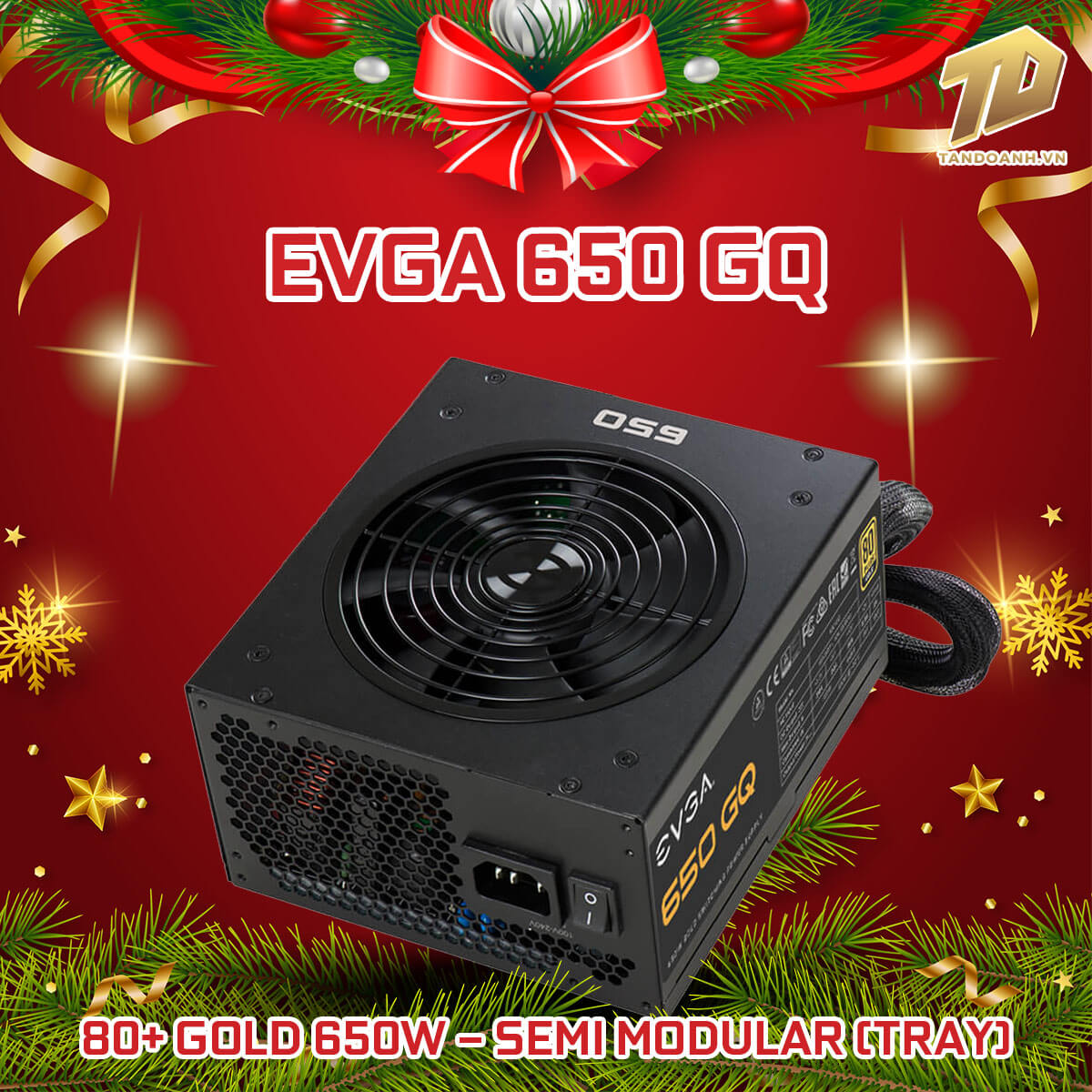 EVGA 650 GQ - 80+ GOLD 650W - Semi Modular (TRAY) - Giá Tốt Tháng 12/ ...