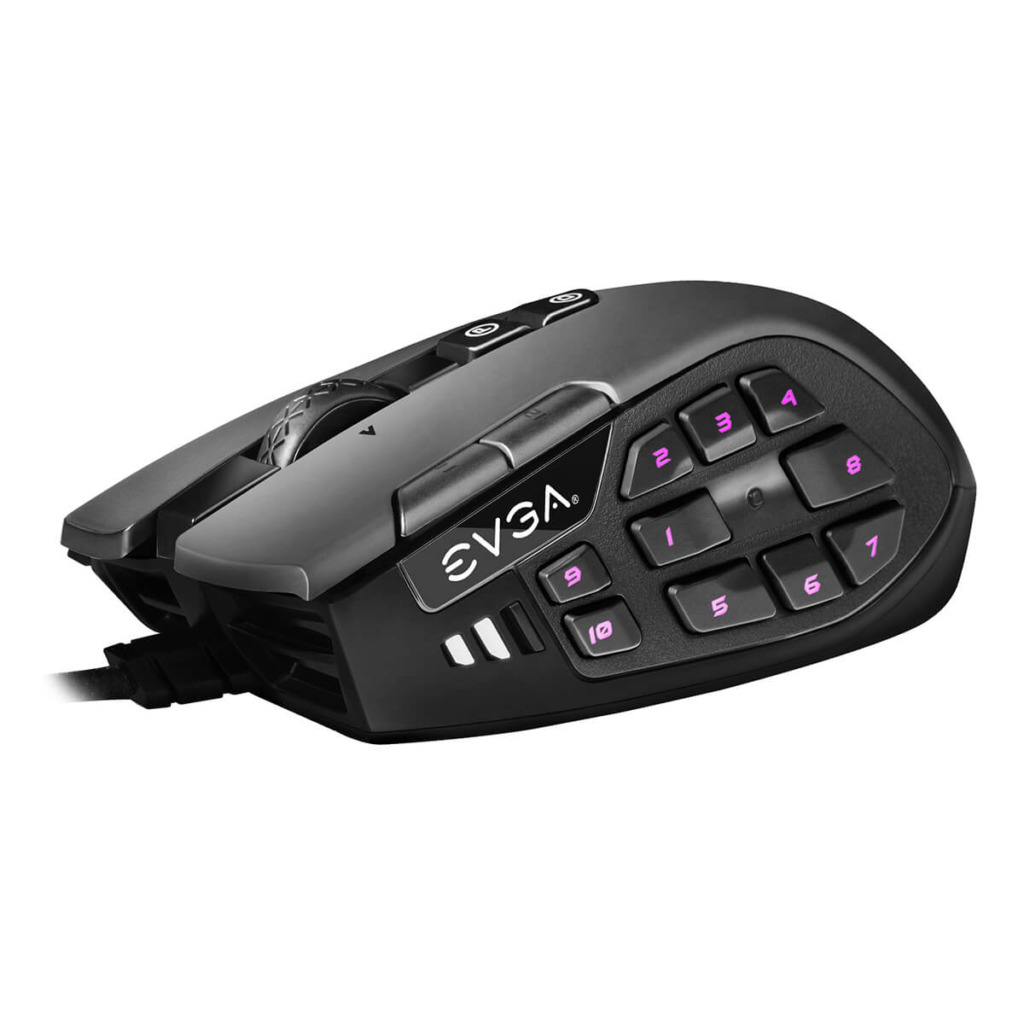 EVGA X15 MMO Gaming Mouse - 8k - Wired - Black - Customizable - 16,000 ...